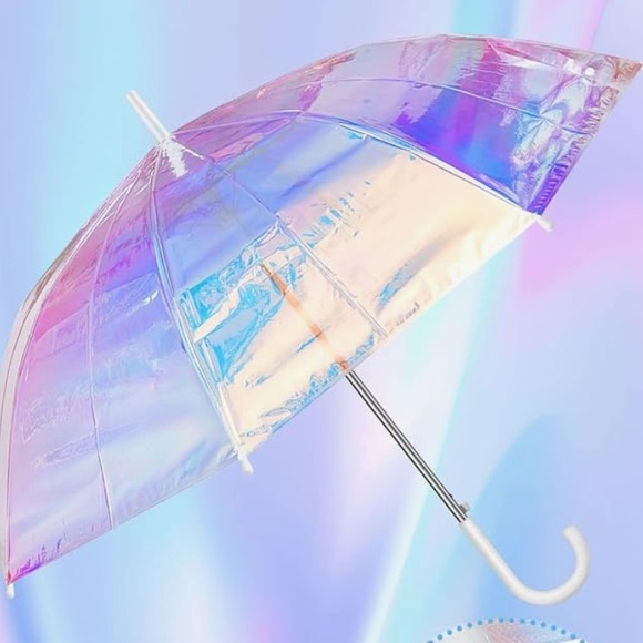 Accessories | Pink Iridescent Opal Moon Parasol Umbrella Rain ...